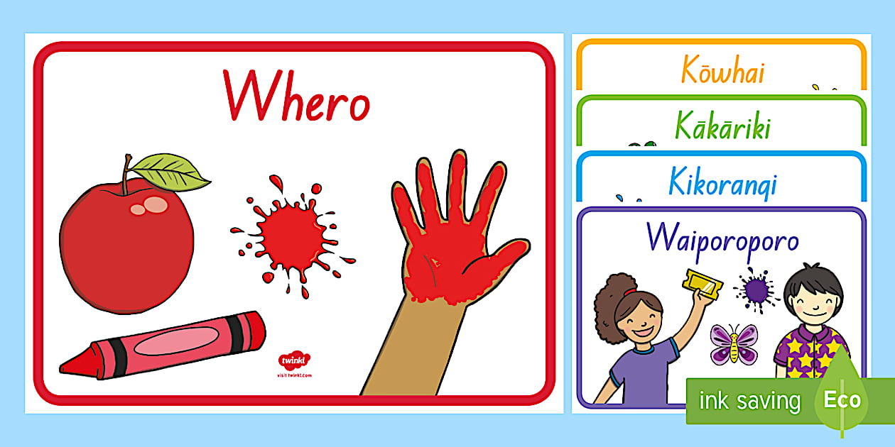 Te Reo Māori Colours Posters (teacher made) - Twinkl