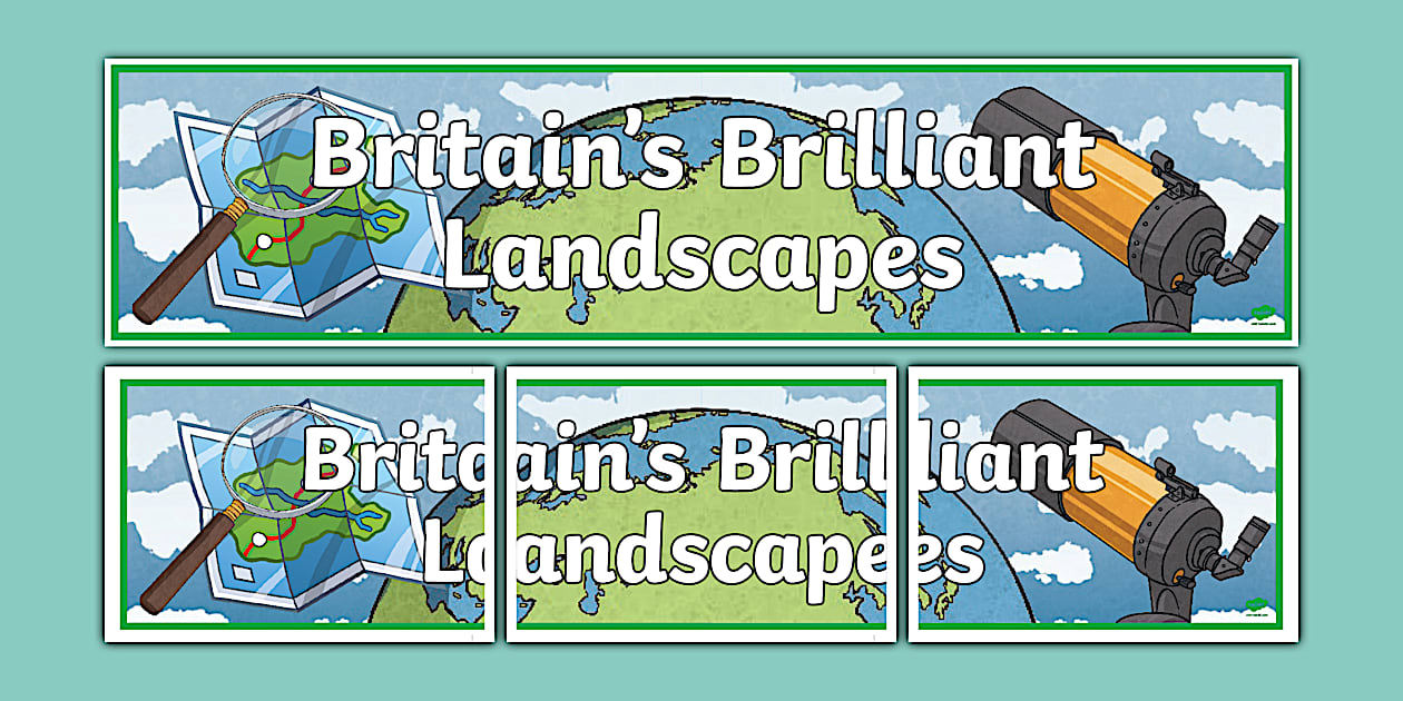 Cursive Geography Display Banner (teacher made) - Twinkl