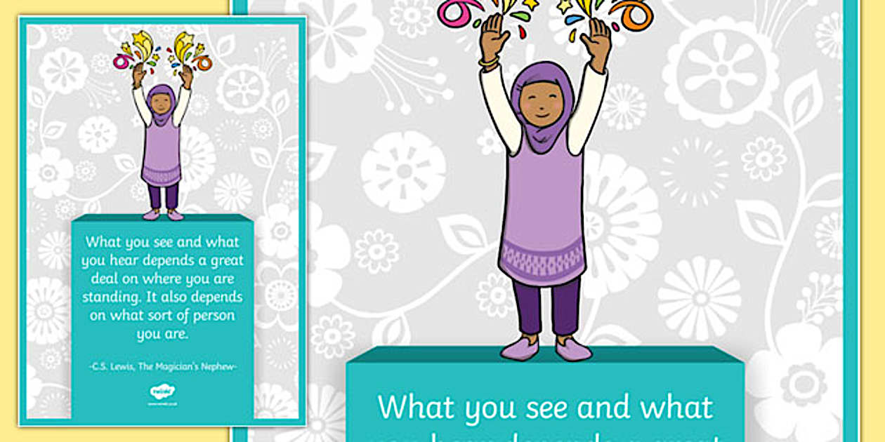 👉 What You See Motivational Poster (teacher made)