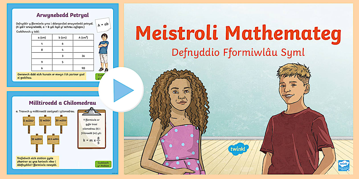 Pŵerbwynt Meistroli Mathemateg Blwyddyn 6 Defnyddio Fformiwlâu Syml