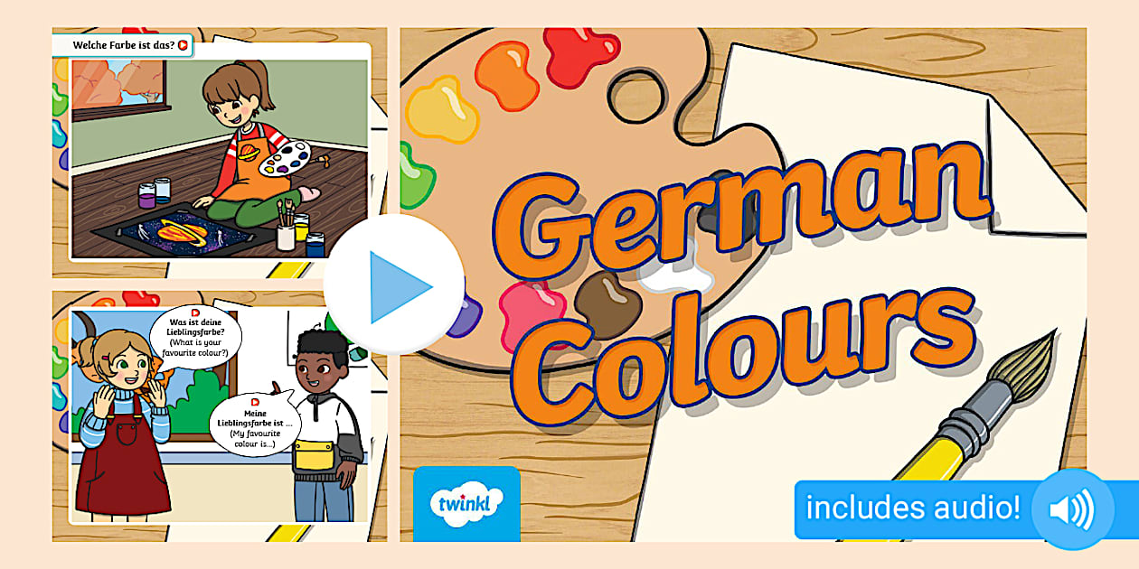 👉 German Colours PowerPoint (teacher made) - Twinkl