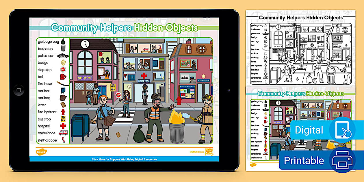 Interactive Community Helpers Game for Kids | Twinkl USA