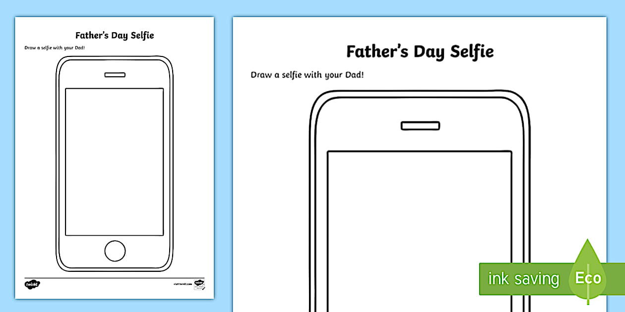 Father's Day CfE First Level Selfie Activity - Twinkl