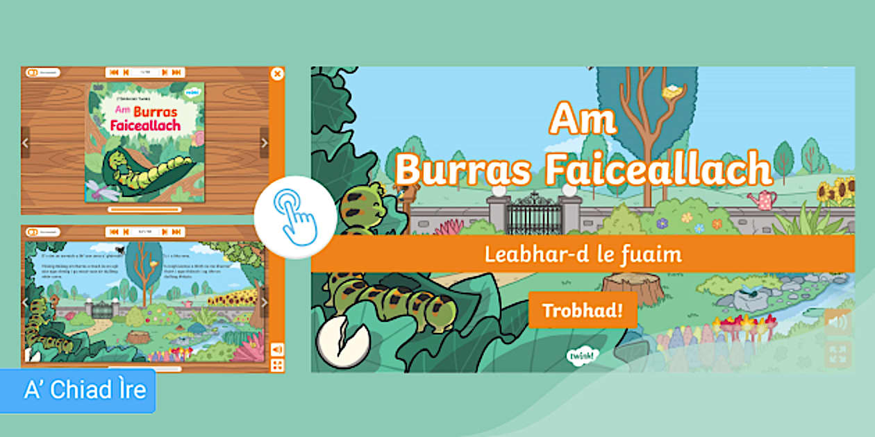 Leabhar-d Am Burras Faiceallach le Fuaim - FtMG - Twinkl