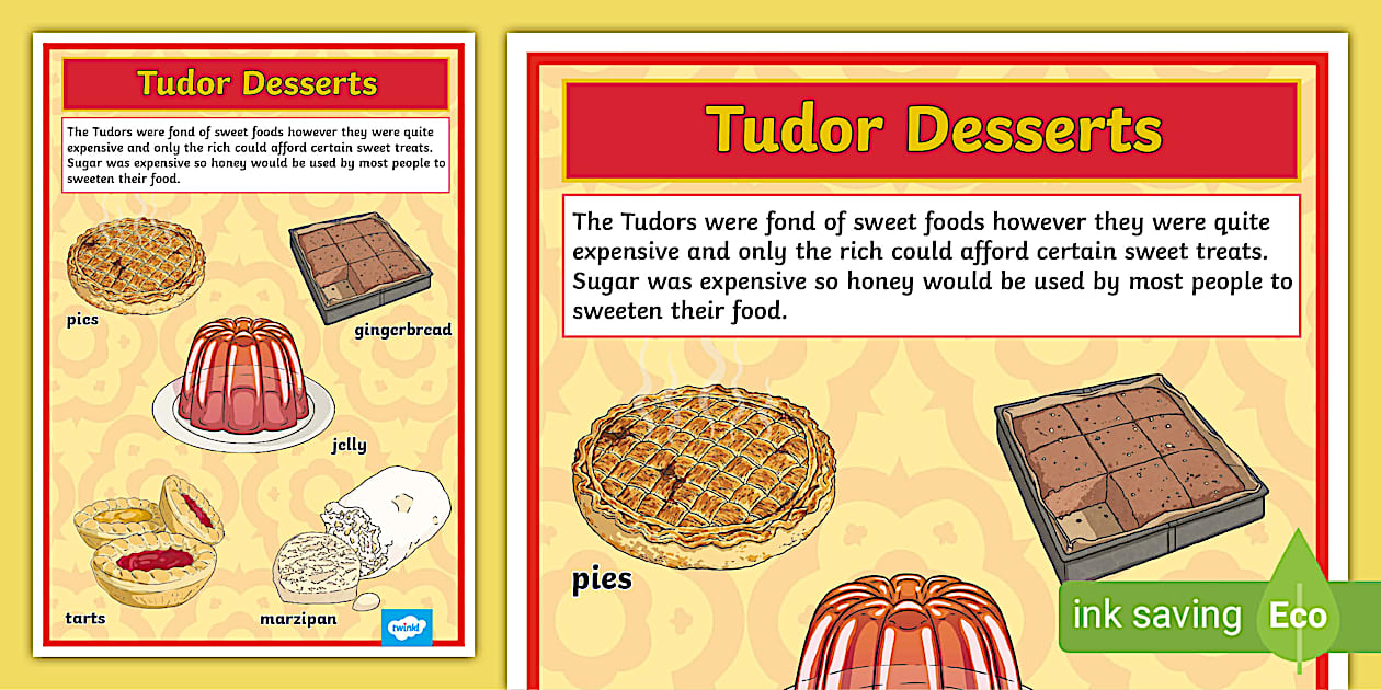 Tudor Desserts Display Poster