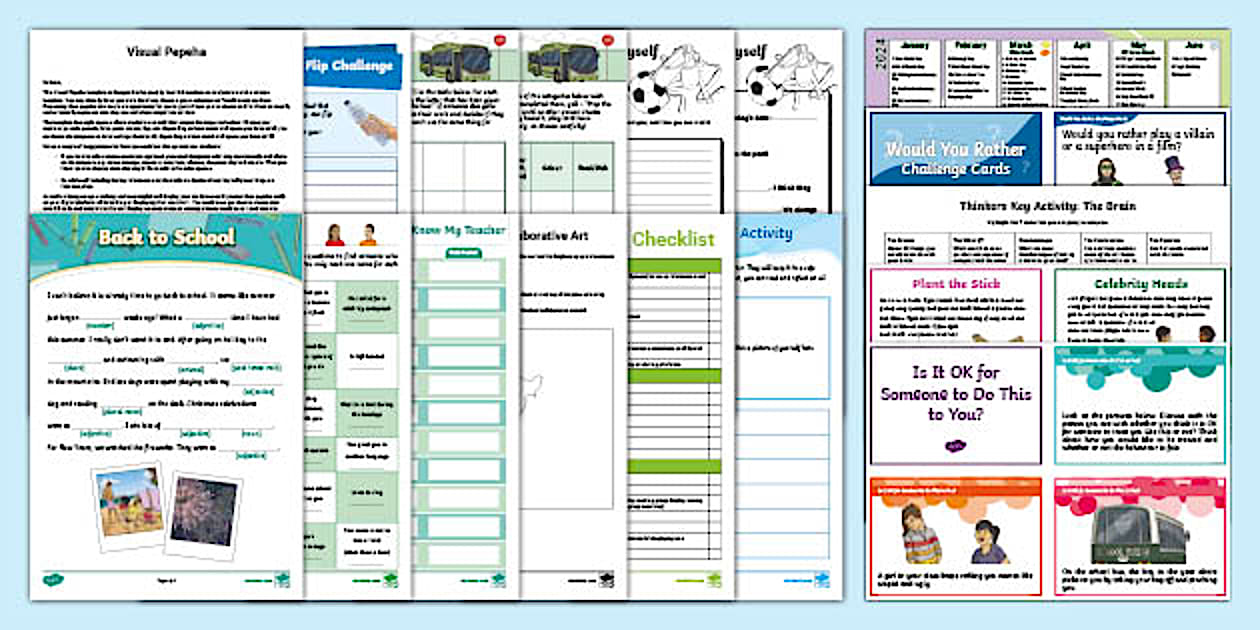 Year 5-6 First Week Back Activity Pack (teacher made)