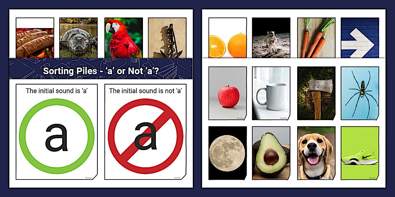 Reinforcing Sounds: 'a' Initial Letter Sorting Activity