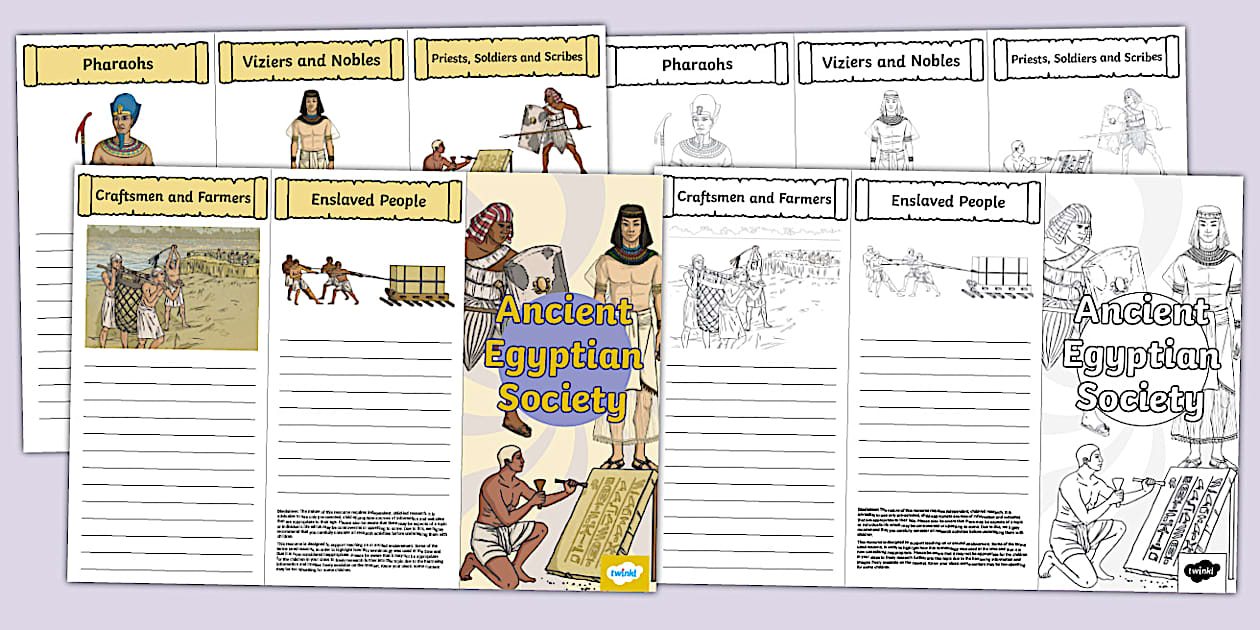 Ancient Egyptian Society Leaflet Template - Twinkl