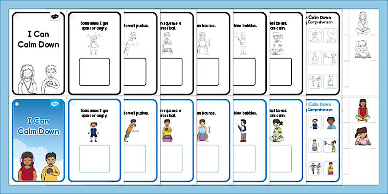 I Can Calm Down Adapted Reader | Special Education Resource