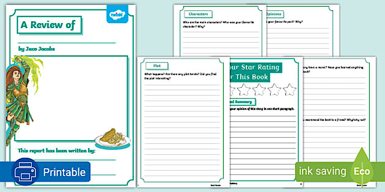Jaco Jacobs Book Review | Review A Book Template