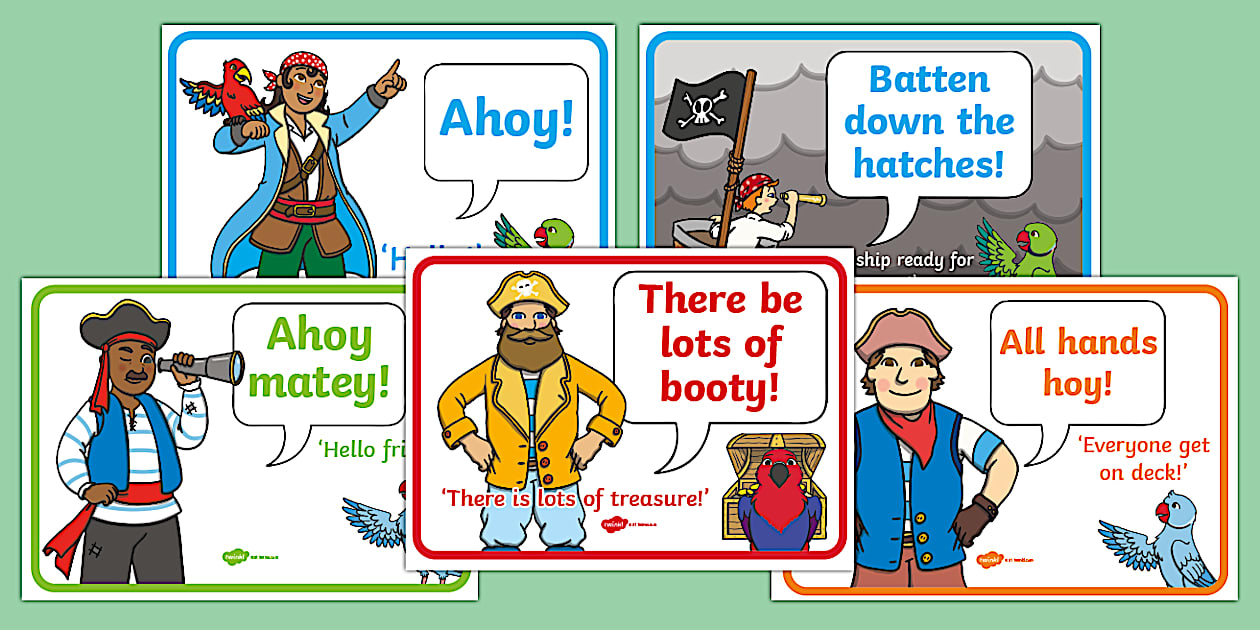 Famous Pirate Sayings Posters (teacher made) - Twinkl