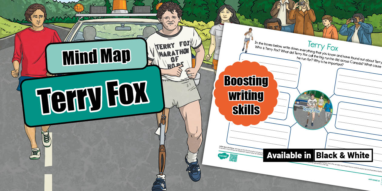 Terry Fox Mind Map - Twinkl
