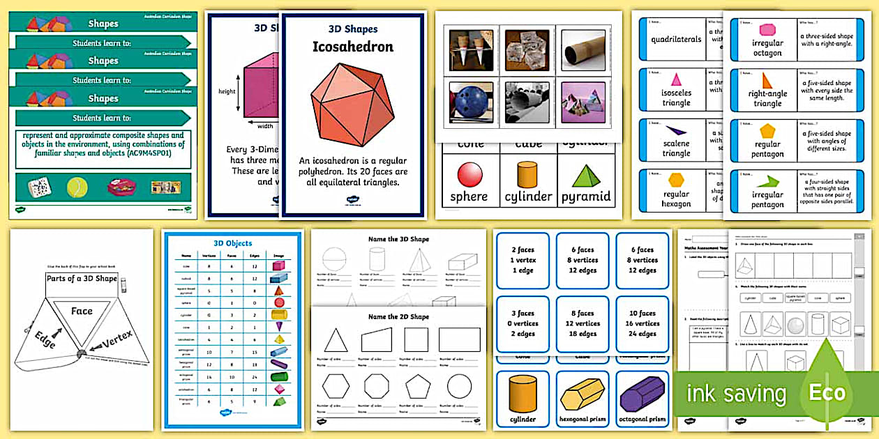 Understanding NAPLAN Year 3 Shapes Unit Pack - Australia
