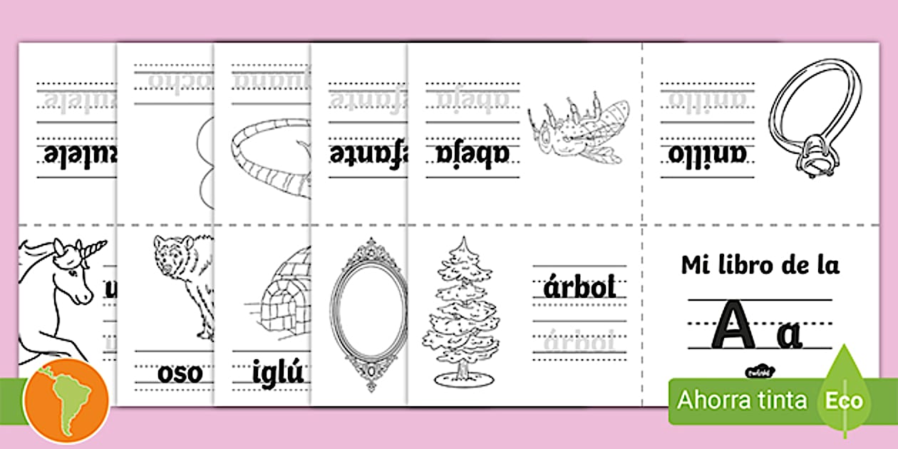 Mini libros: Las vocales- Guía de trabajo - Twinkl