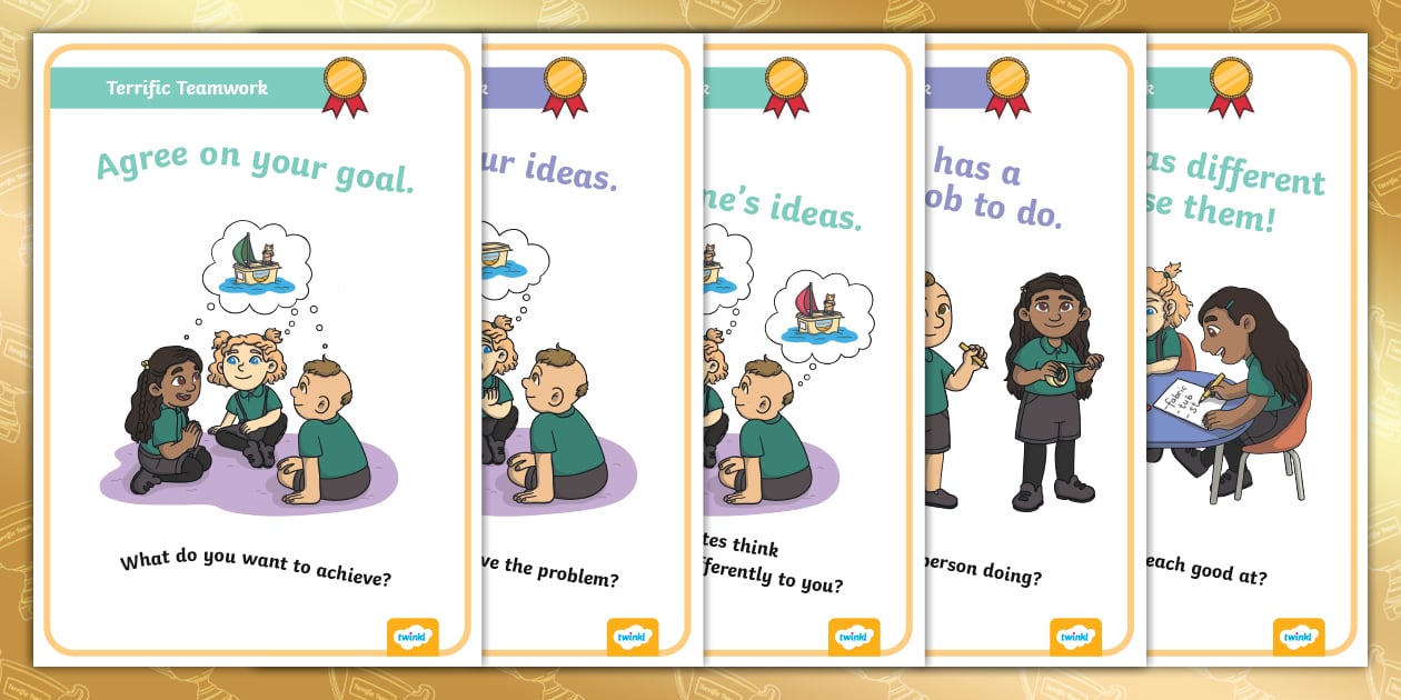 Teamwork Display Posters (teacher made) - Twinkl