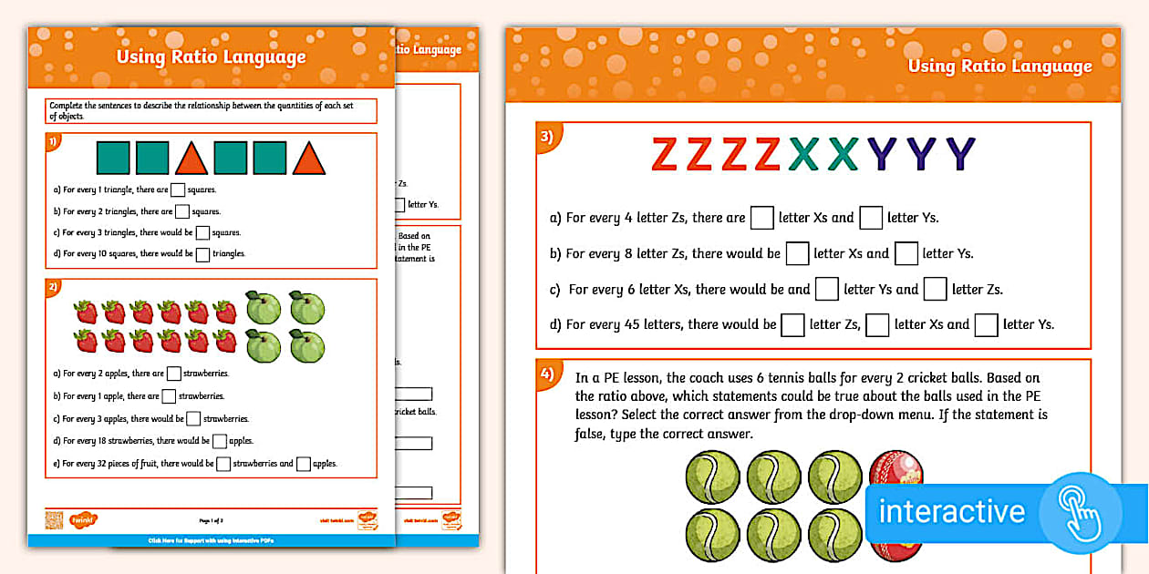 👉 White Rose Maths Supporting Year 6: Using Ratio Language