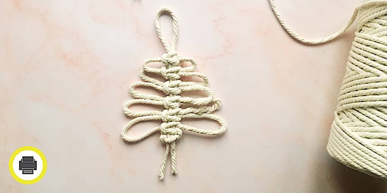 Albero di Natale in Macramè (Teacher-Made) - Twinkl
