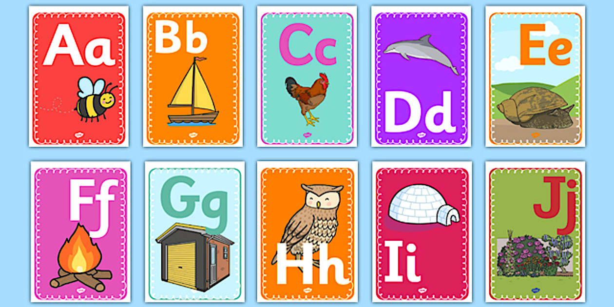 Alphabet Display A4 Posters French