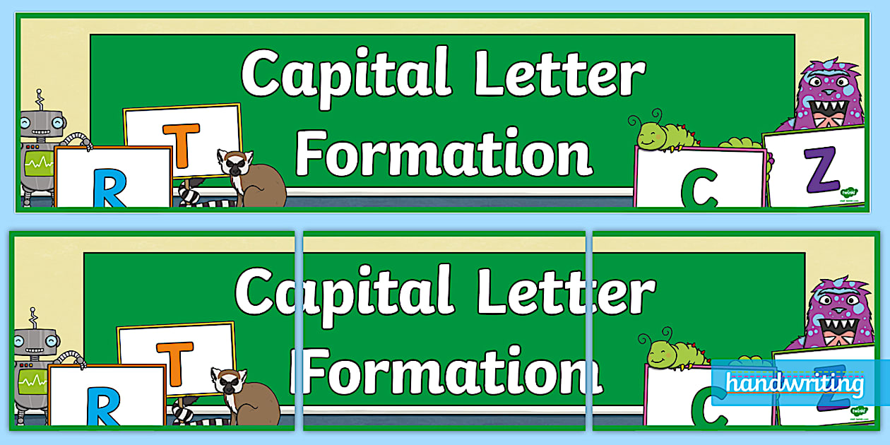 Capital letters display | Printable banner | Twinkl - Twinkl