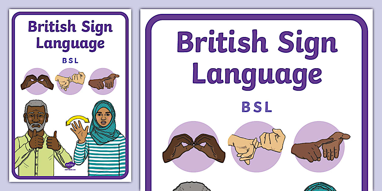 British Sign Language (BSL) Book Cover (teacher made)