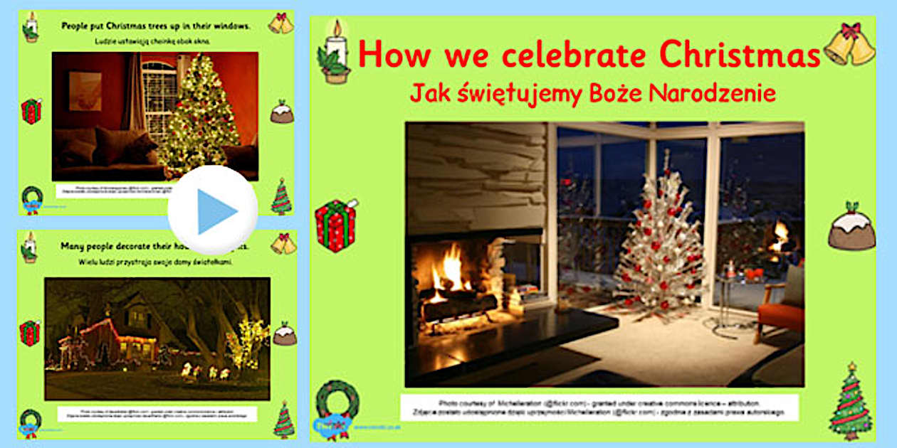How We Celebrate Christmas PowerPoint Polish Translation