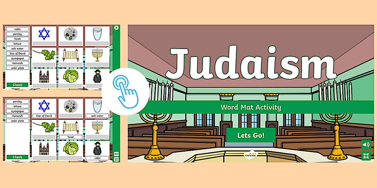 Interactive Judaism Word Mat Activity | Twinkl Go! - Twinkl
