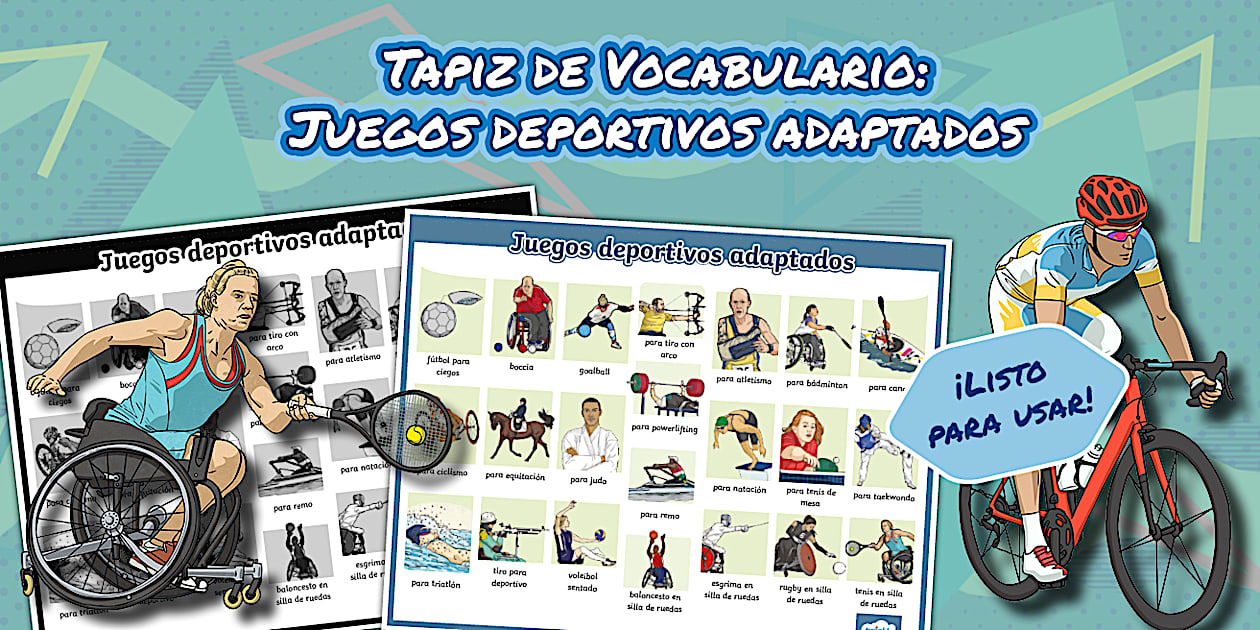 Tapiz de Vocabulario: Juegos deportivos adaptados