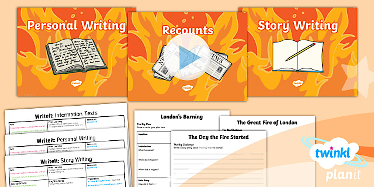 Time Travel: The Great Fire of London Y1 Writing Assessment