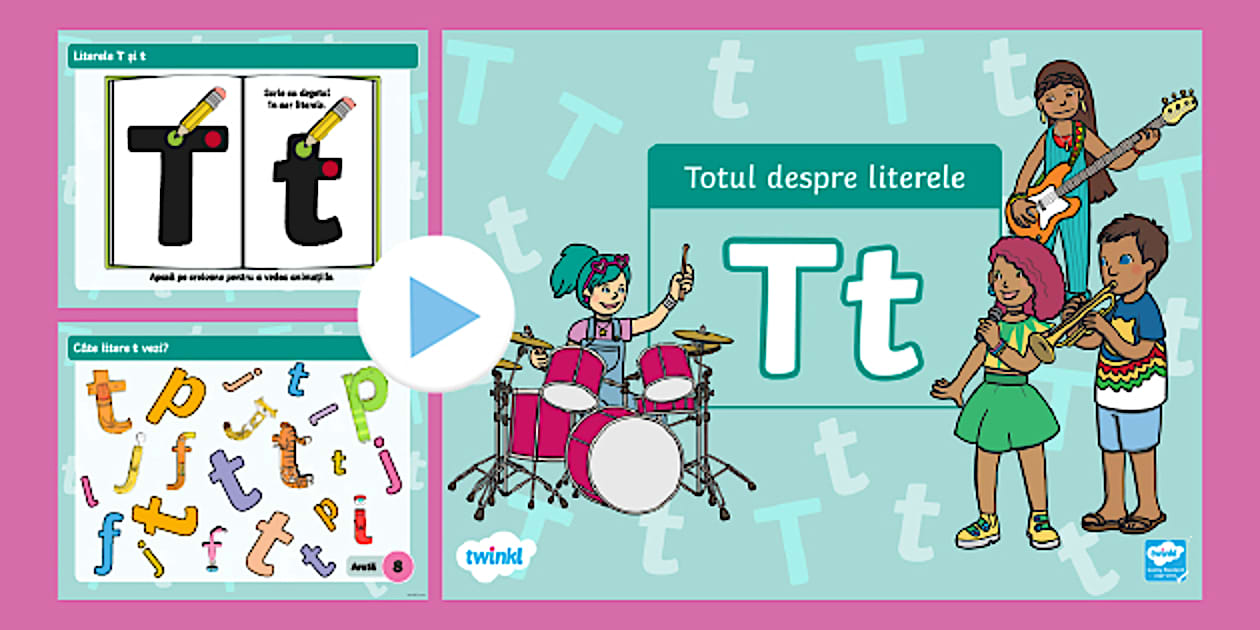 Totul despre litera T – Prezentare PowerPoint - Twinkl