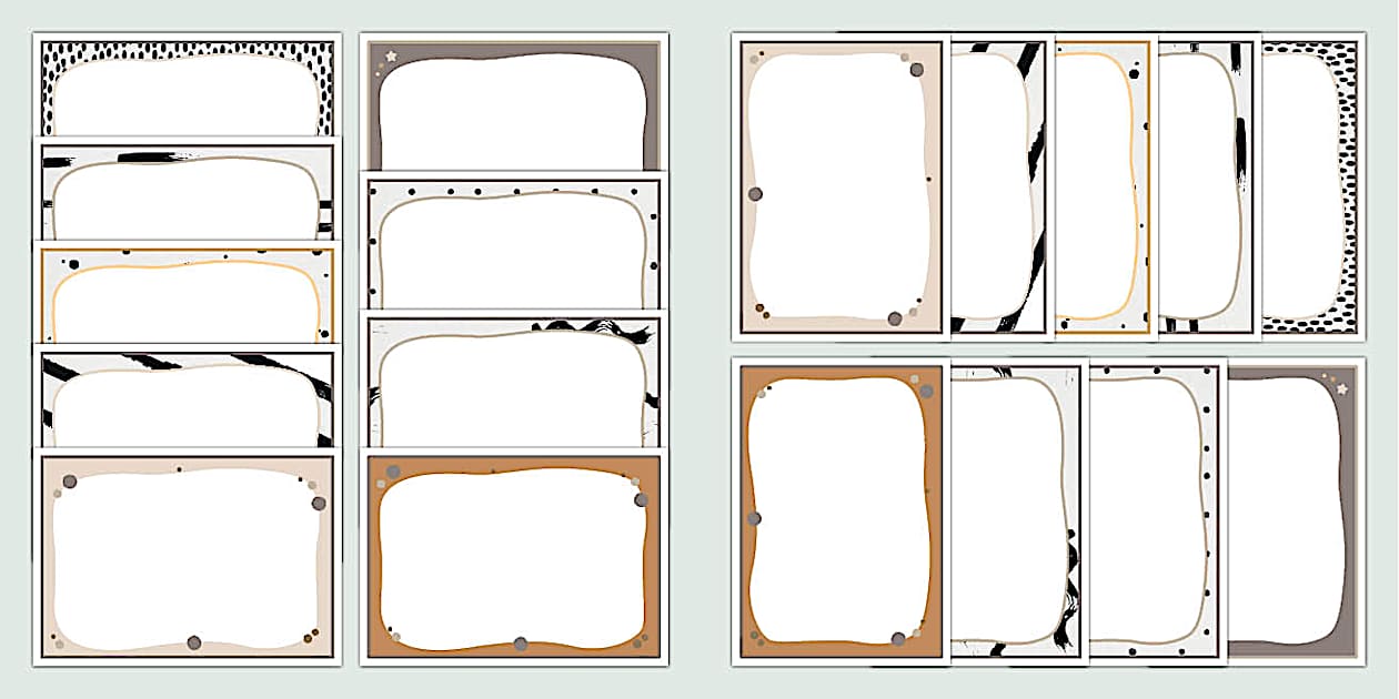 Neutral Tones Minimal Theme Editable Poster - (teacher made)