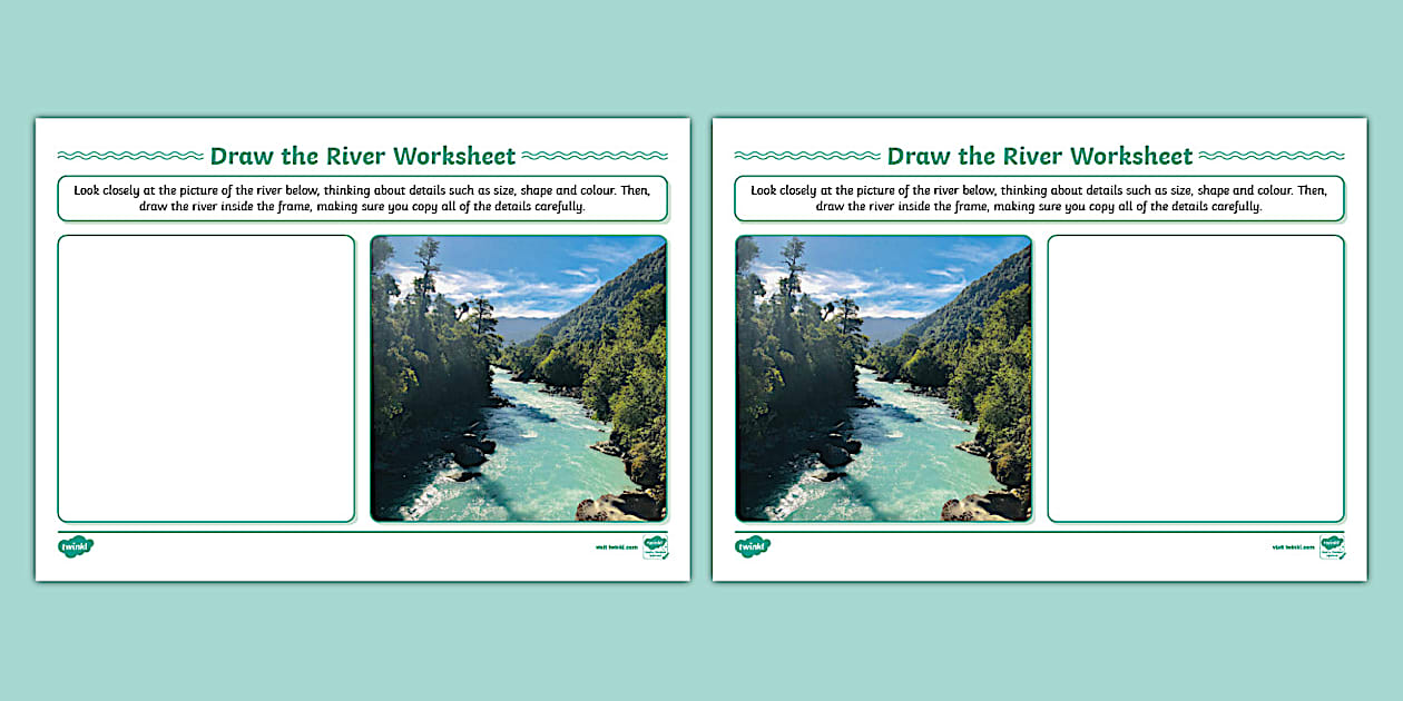 Draw the River Worksheet
