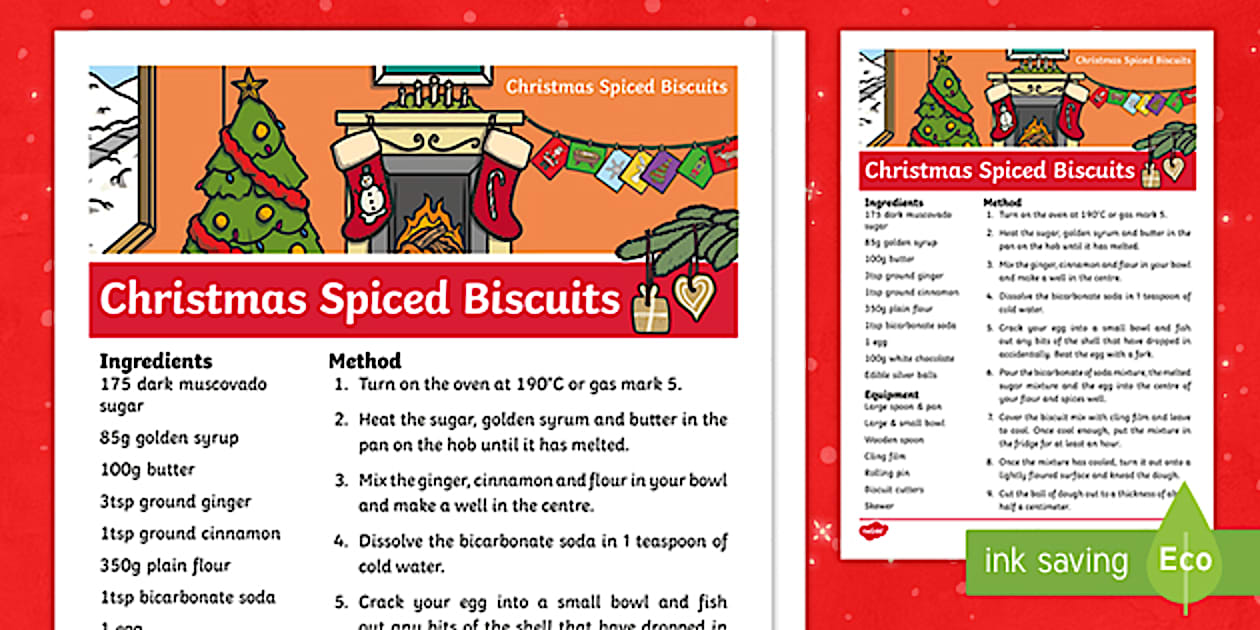 Christmas Spiced Biscuits Recipe - Parents - Cooking - EYLF