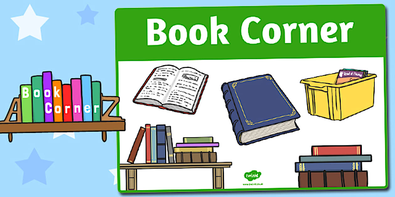 Editable Book Corner Sign (teacher made) - Twinkl