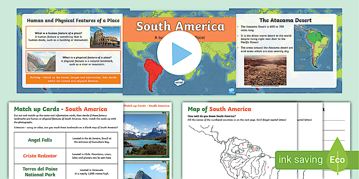 Introduction to South America Lesson Pack - Primary Resource