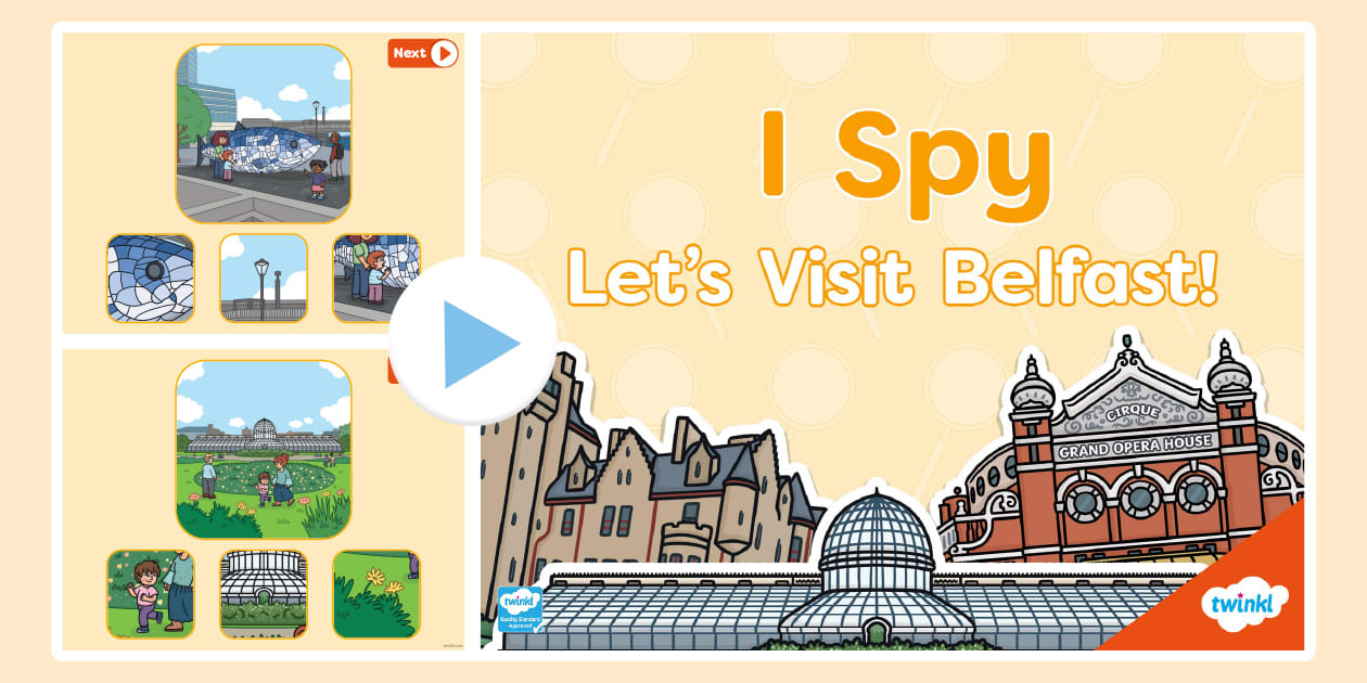 Let's Visit Belfast! I Spy PowerPoint Game (teacher made)