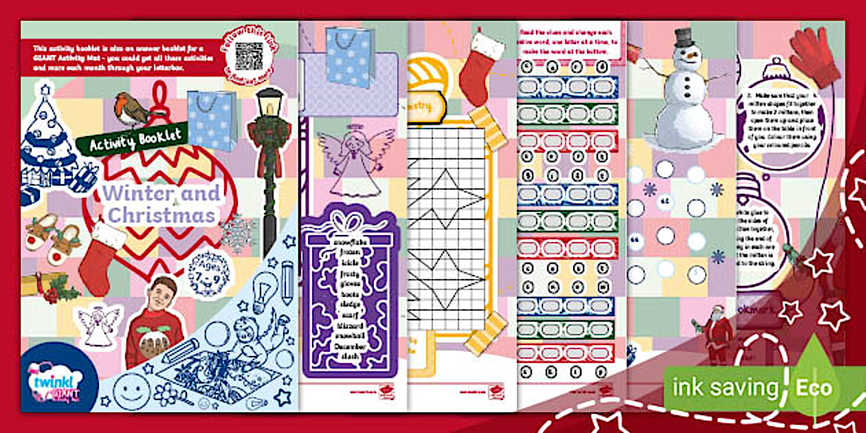 Winter and Christmas Activity Booklet (Ages 7 - 9)