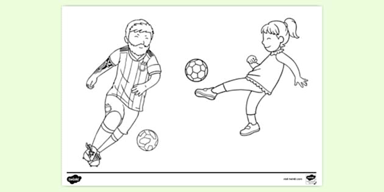 Football Colouring Page | Colouring Sheets (teacher made)