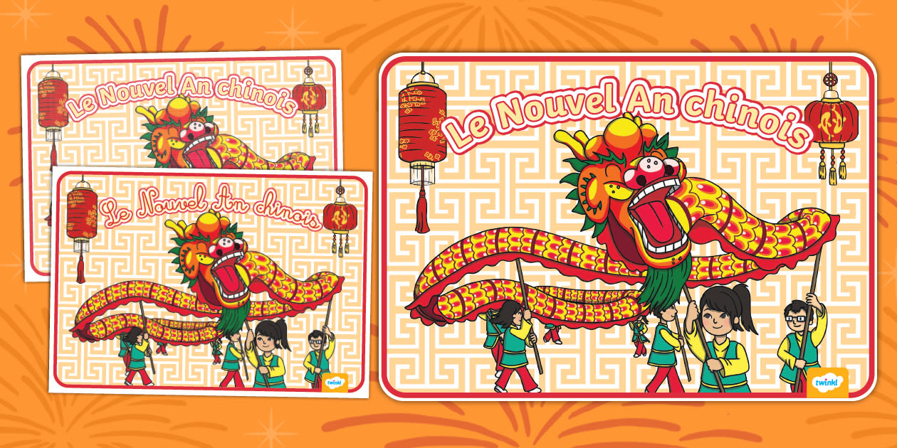 Affiche : Le Nouvel An chinois (teacher made) - Twinkl