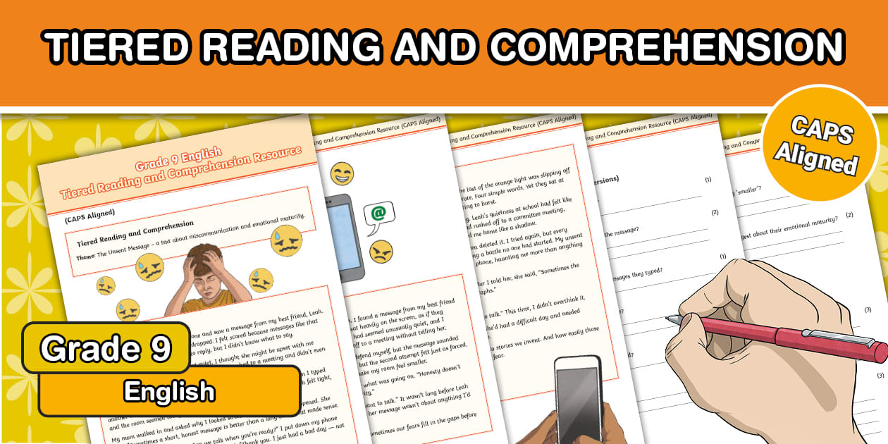 Grade 9 - English - Tiered Reading and Comprehension Resource (CAPS ...