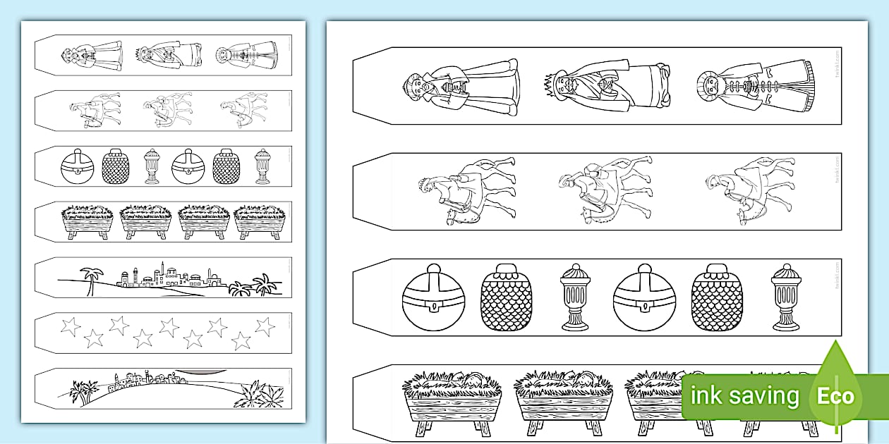 Three Kings Epiphany Paper Chains Craft for fun learning