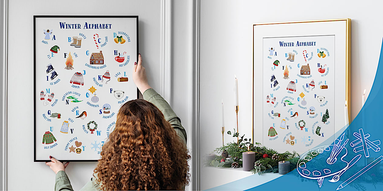 Winter-Themed Alphabet Poster | Twinkl Art Gallery