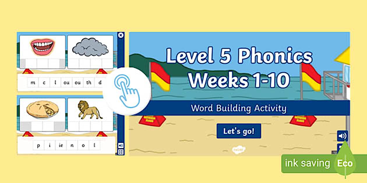 Level 5 Phonics Weeks 1-10 Game: Word Builder | Twinkl Go!