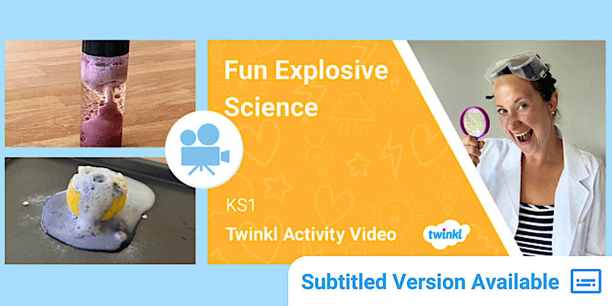 KS1 (Ages 5-7) Activity Video: Fun Explosive Science