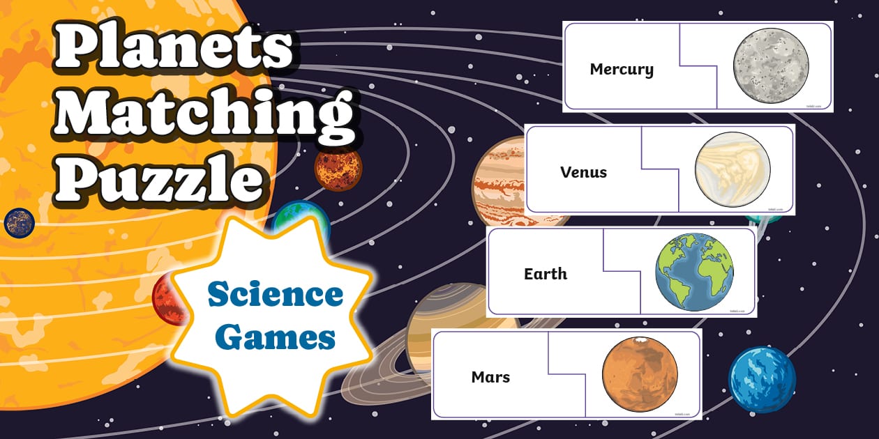 * NEW * Grade 3 Life Skills - Planets - Matching Puzzle (CAPS Aligned)