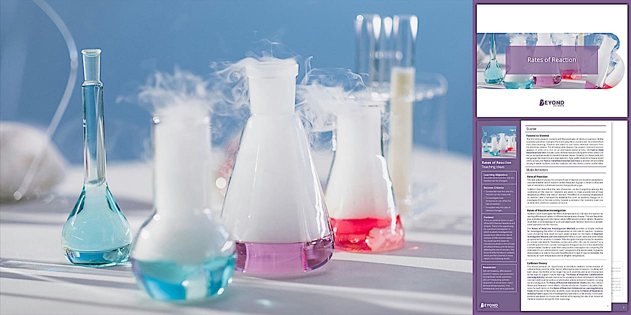 Chemical Reactions: Rates of Reaction Lesson Pack | KS3