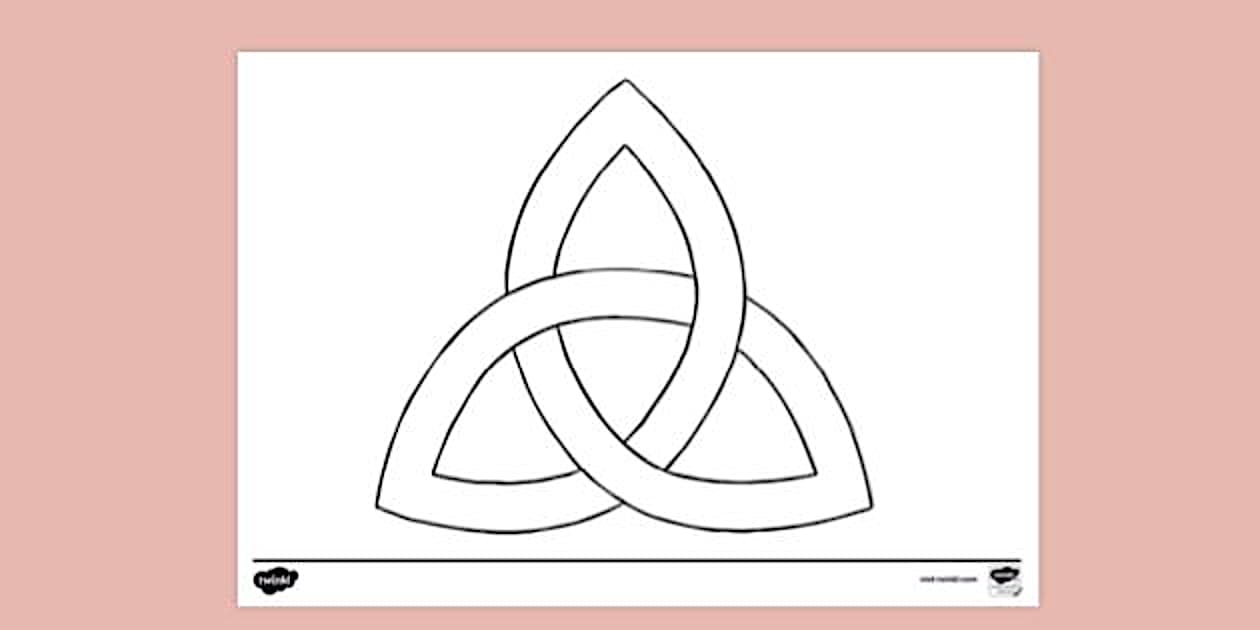 The Holy Trinity Symbol Colouring | Colouring Sheets