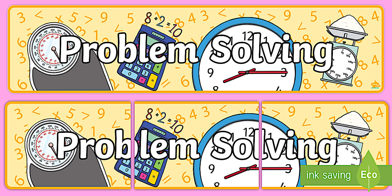 👉 Problem Solving Display Banner (Hecho por educadores)