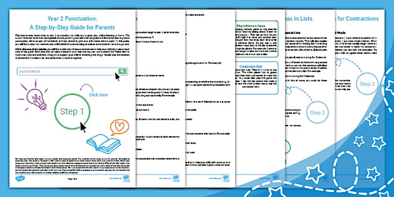 Parent Guide and Activity Pack to Year 2 Punctuation