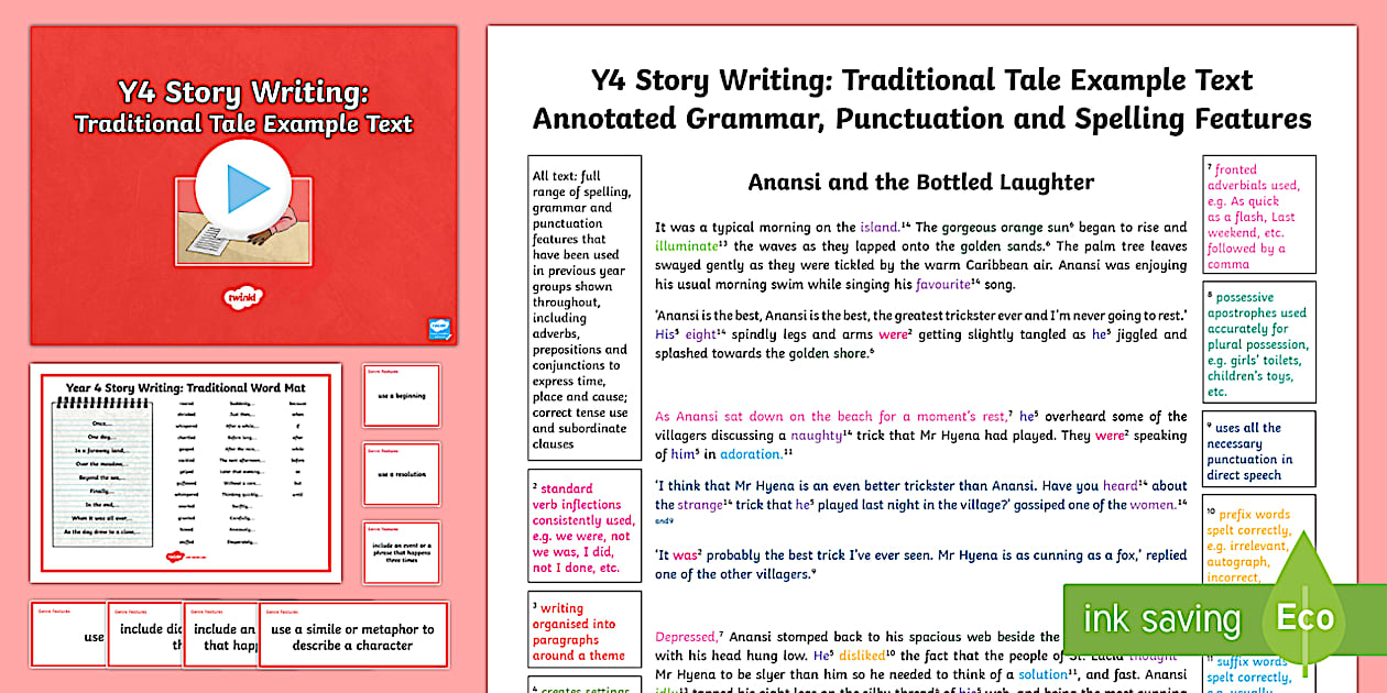 Y4 Story Writing: Traditional Model/Example Text - Twinkl
