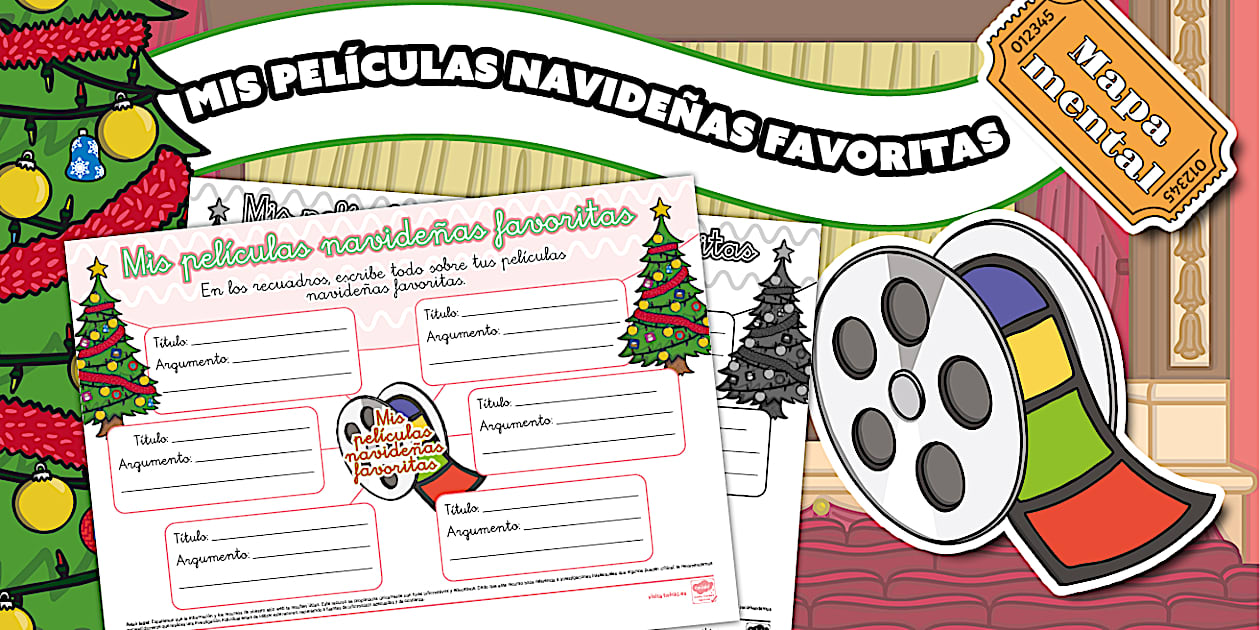 Mapa mental: Mis películas navideñas favoritas